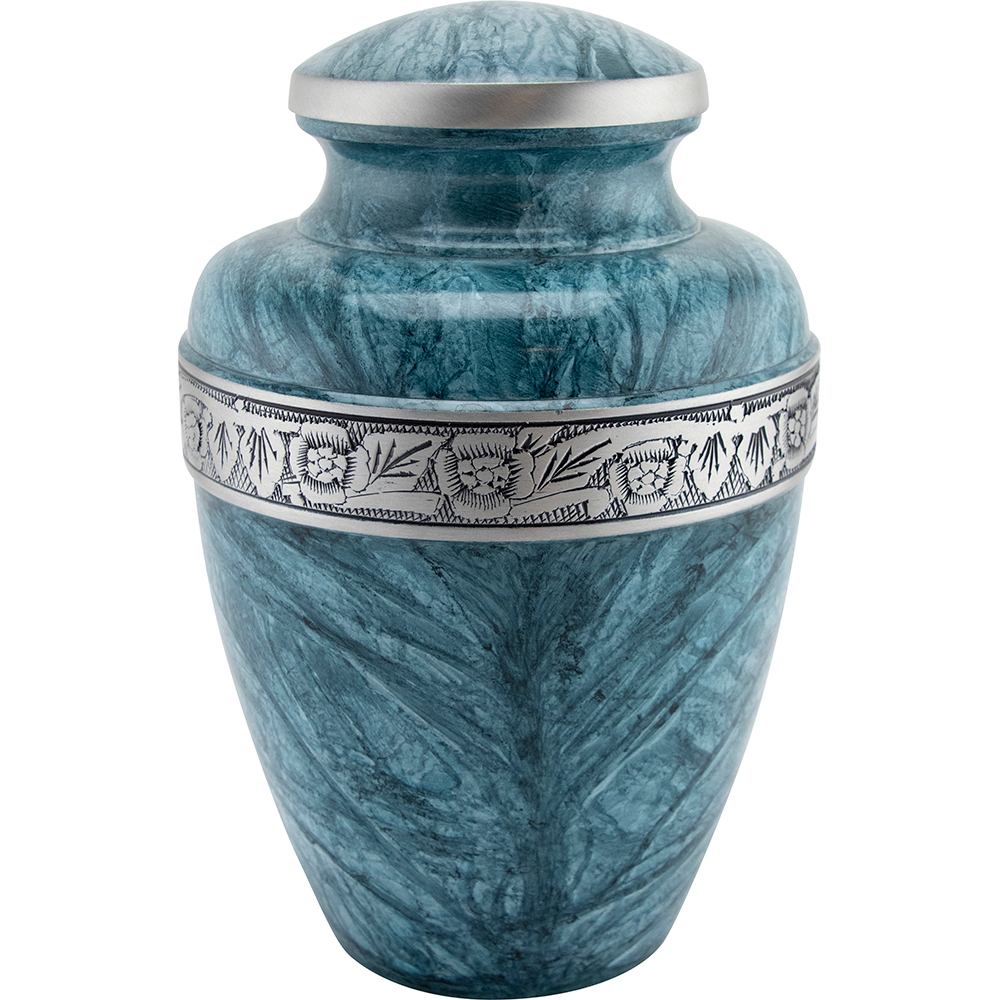 Urns for Ashes Adult Large Cremation Urns Funeral Memorial with Blue ...