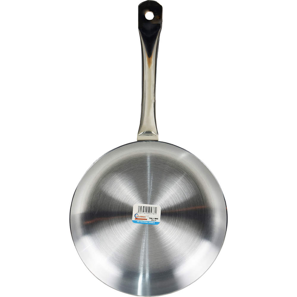 Klassic 28cm Aluminium Frying Pan Stainless Steel Pipe Handle | Visit ...