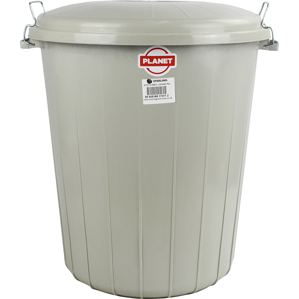 Quality Wholesale Plastic Lock Bin Grey 50L
