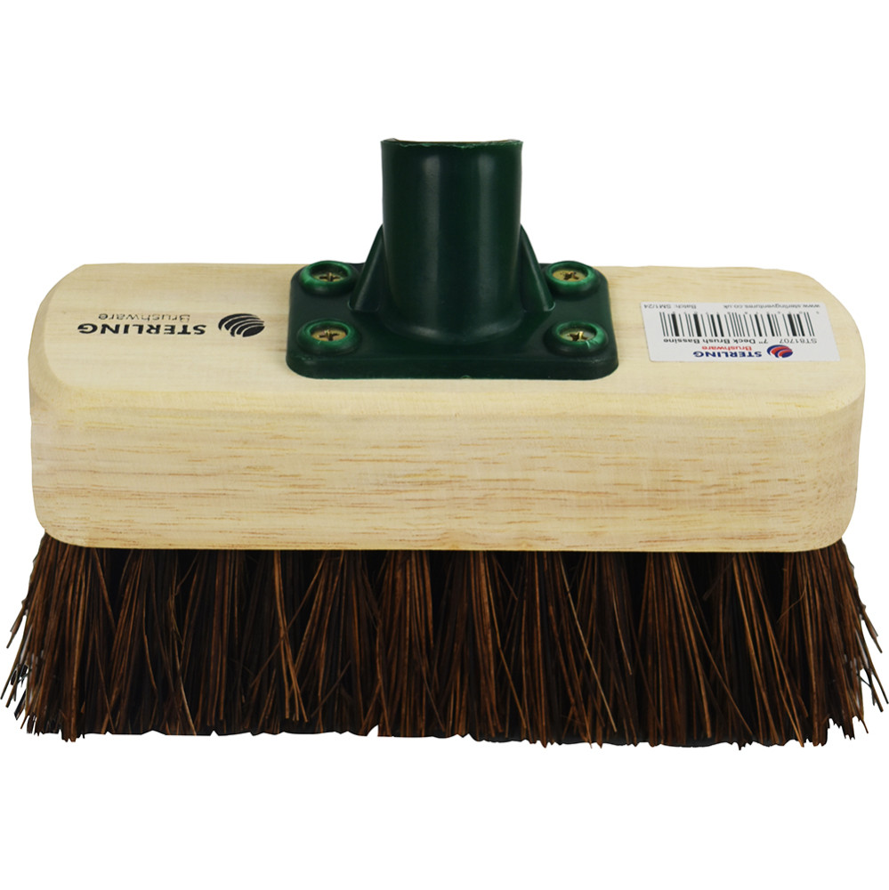Stiff Bassine Deck Scrub Broom 7" | Visit Cash and Carry
