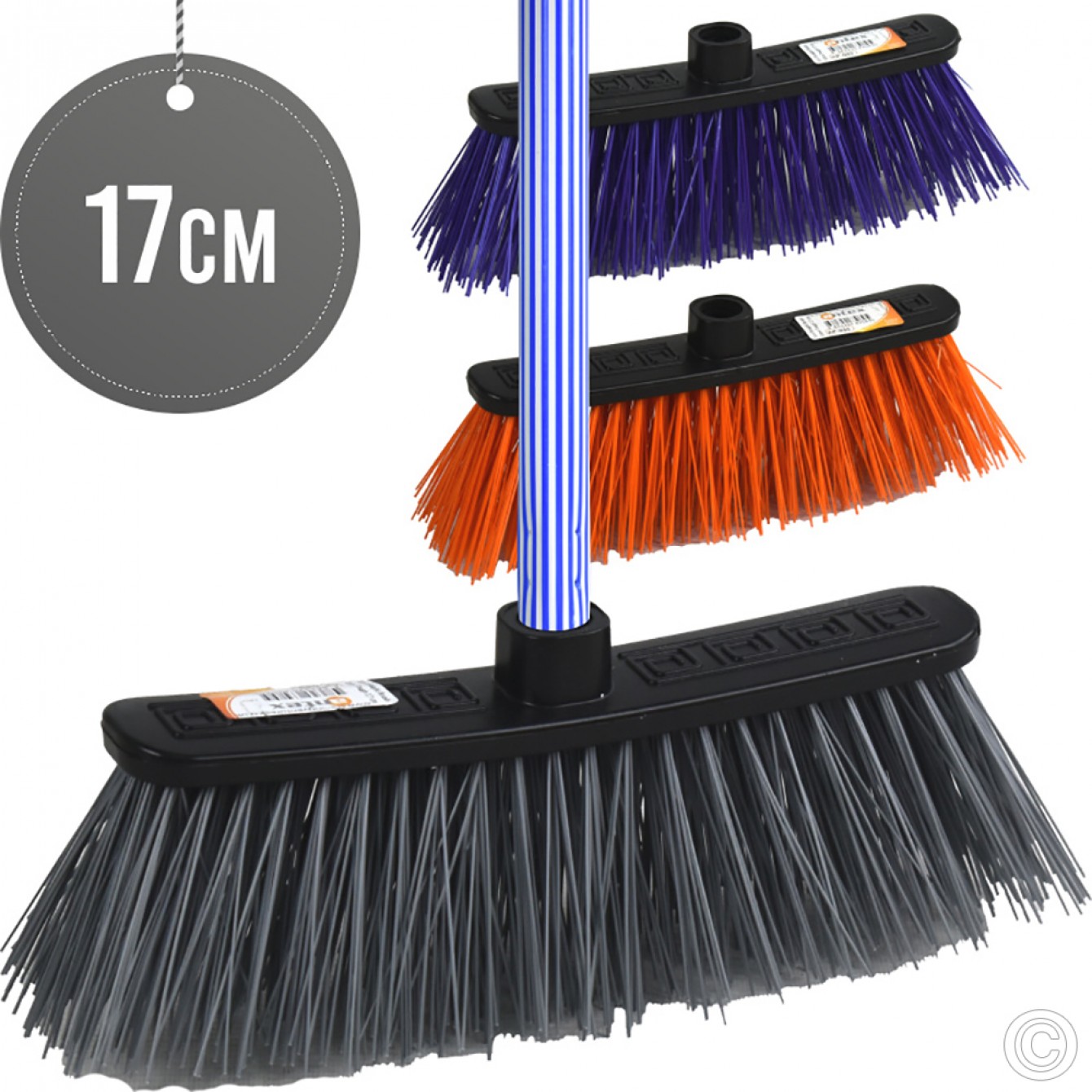 Luxury Hard Broom With Metal Handle | Visit Cash and Carry