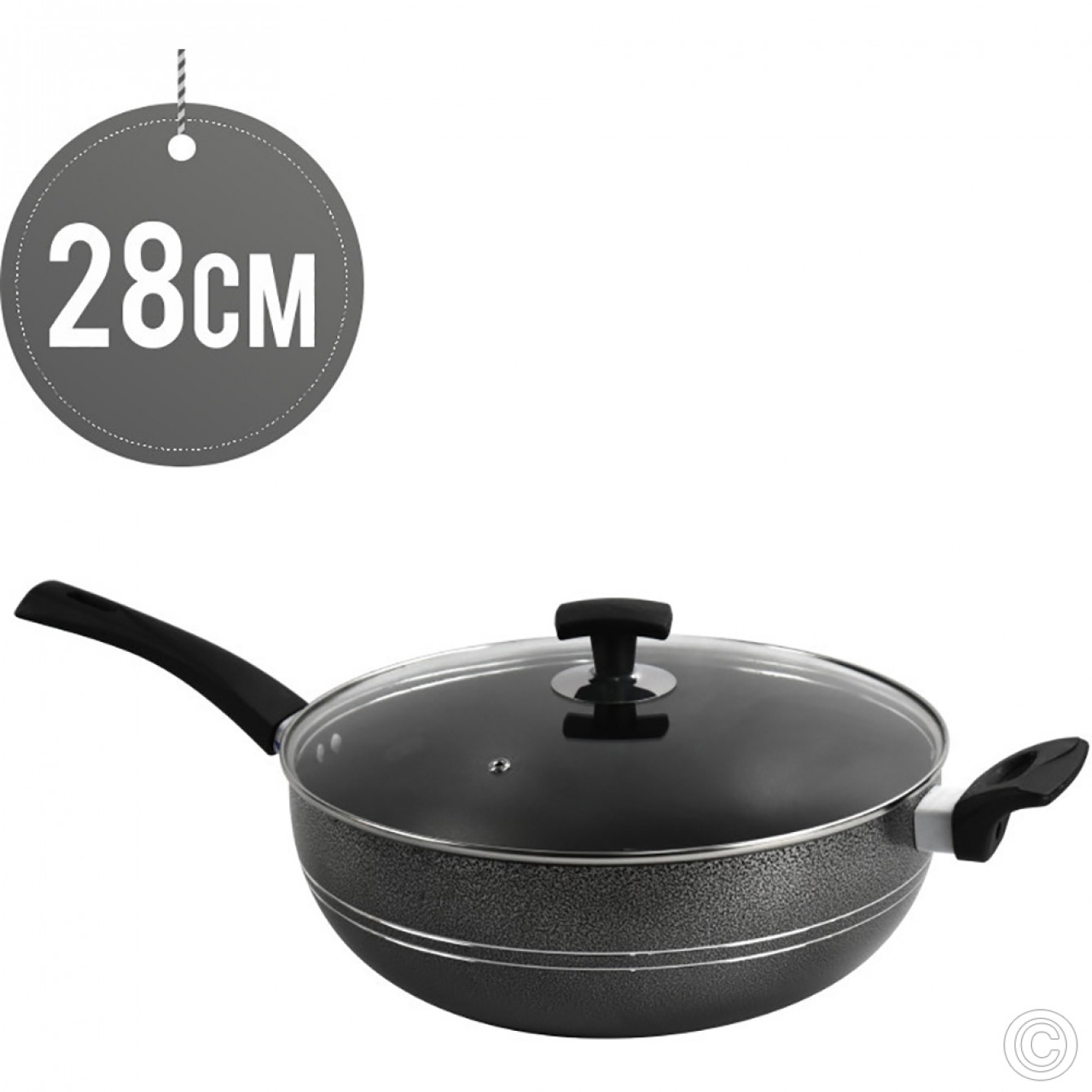 Importers & Distributors of Ashley Non-Stick Wok 28CM Long Handle With ...
