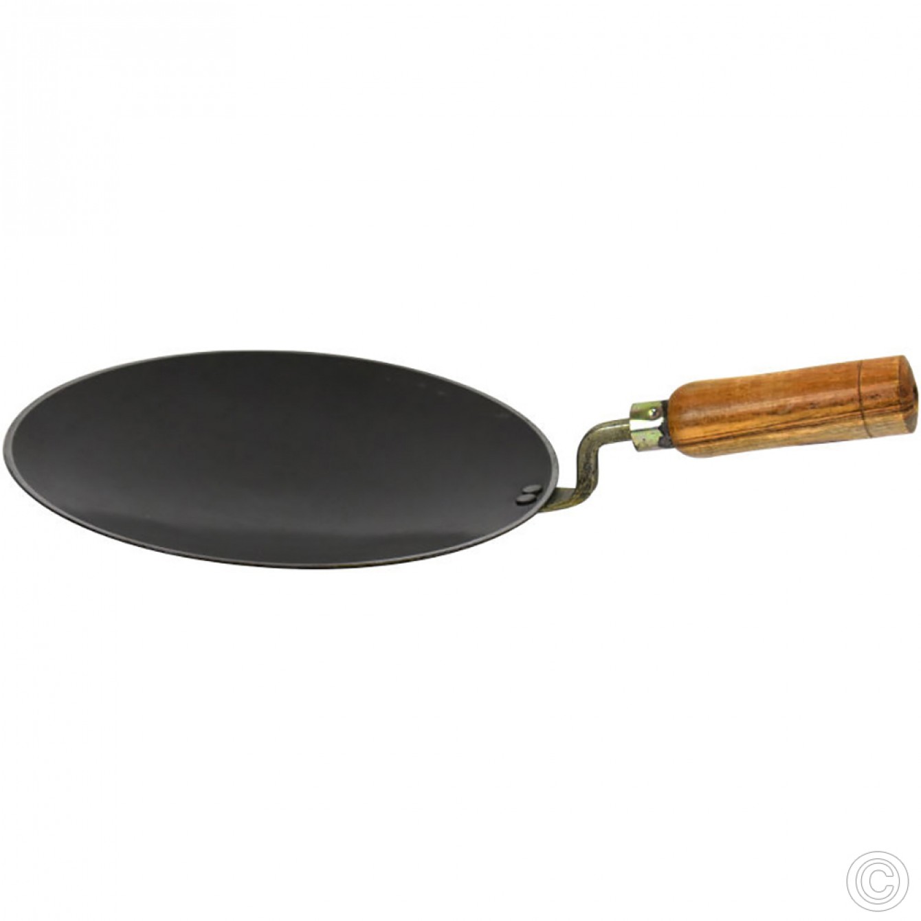 Quality Wholesale Heavy Duty Iron Curved Bottom Tawa/Pan 12''
