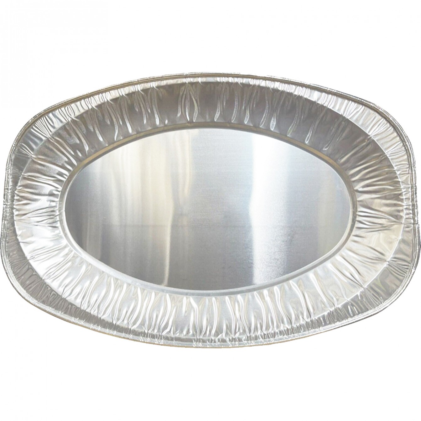 Quality Wholesale Heavy Duty Aluminium Oval Foil Platter 14" 10pack