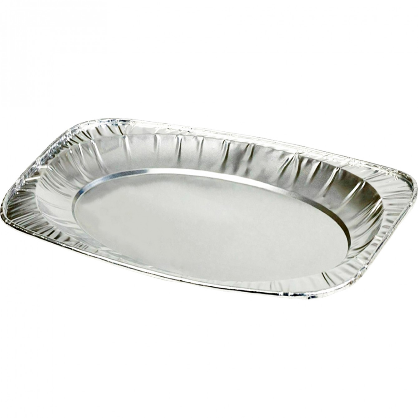 Heavy Duty Aluminium Oval Foil Platter 17" 10pack | Visit Cash and Carry