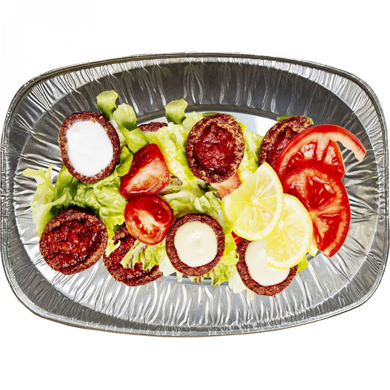 Heavy Duty Aluminium Oval Foil Platter 17" 10pack | Visit Cash and Carry