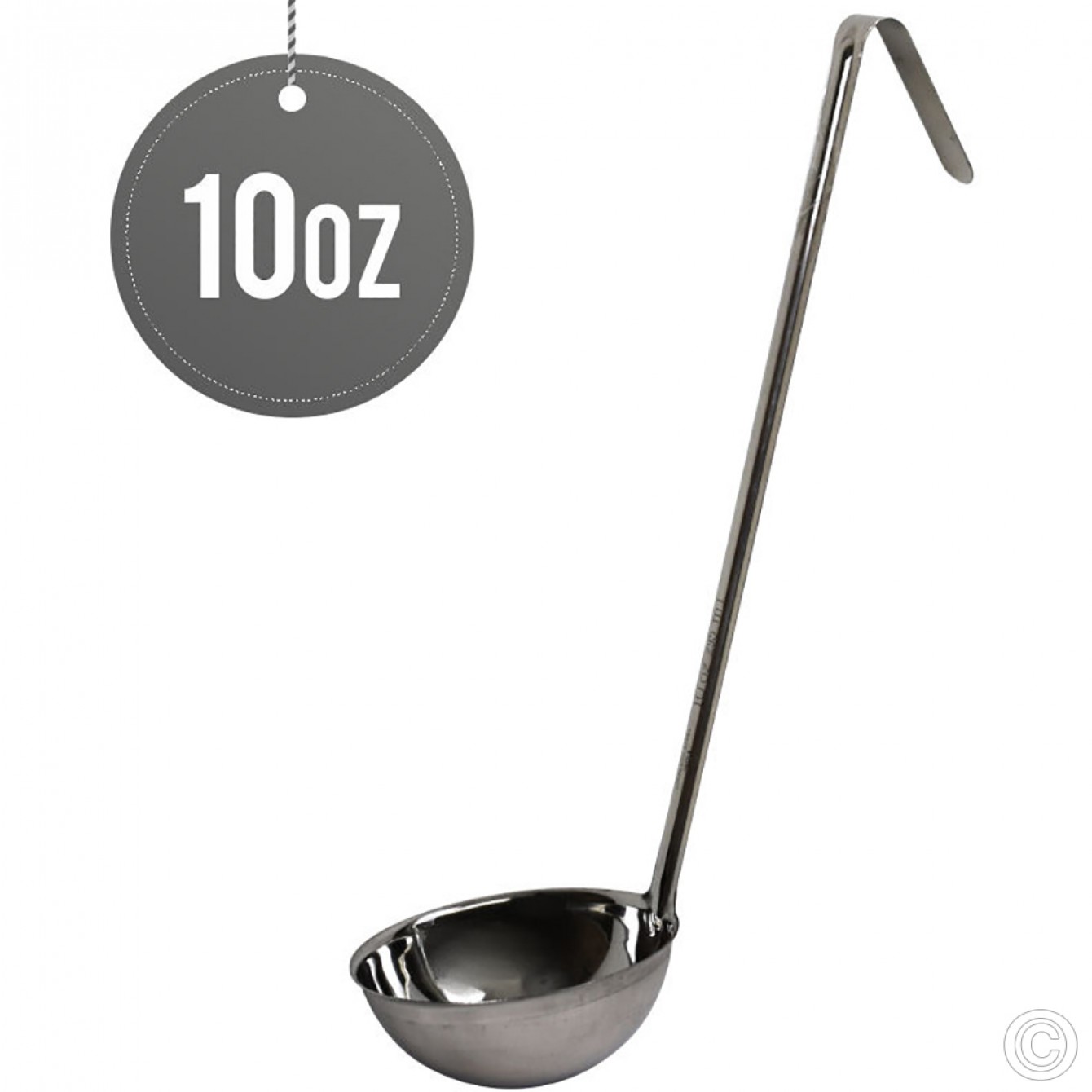 Pro Stainless Steel Ladle 10oz | Visit Cash and Carry